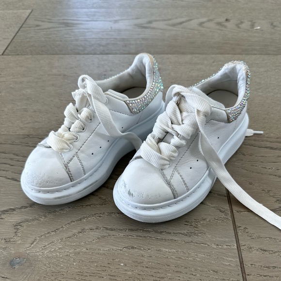 Alexander McQueen | Shoes | Kids Alexander Mcqueen Rhinestones Heel Cap ...